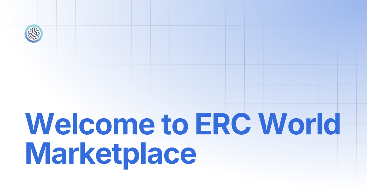 Welcome to ERC World Marketplace | ERCWorld Whitepaper